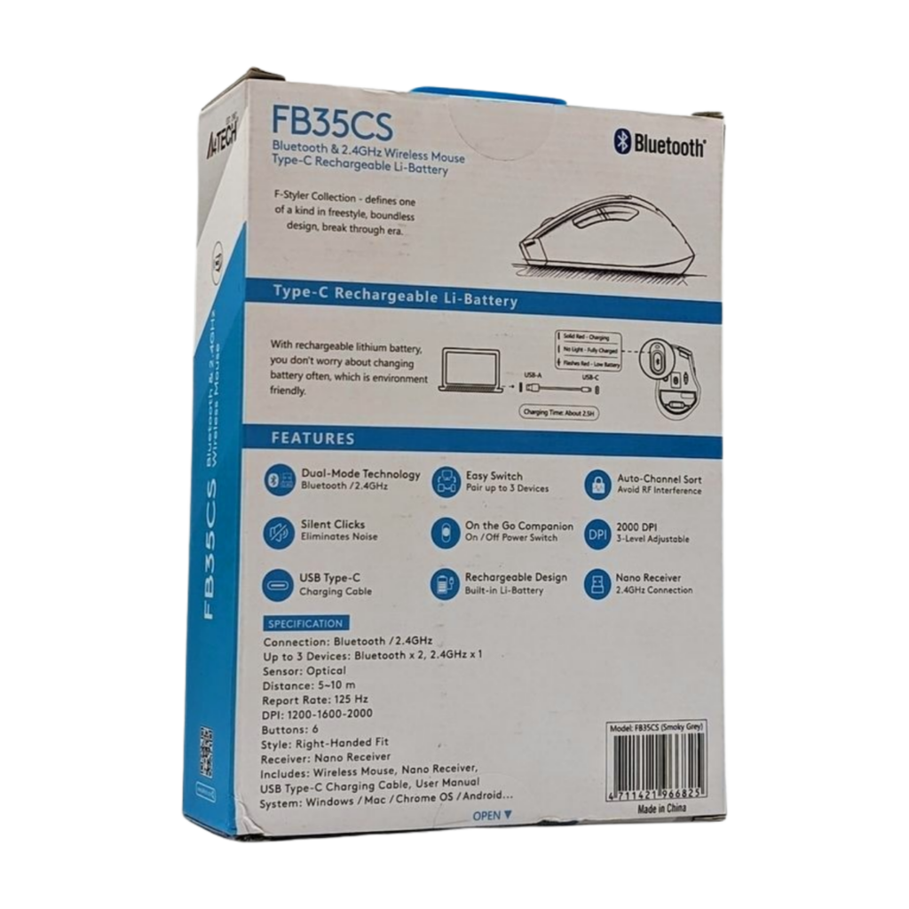 A4TECH FB35CS BLUETOOTH MOUSE - Cyber City