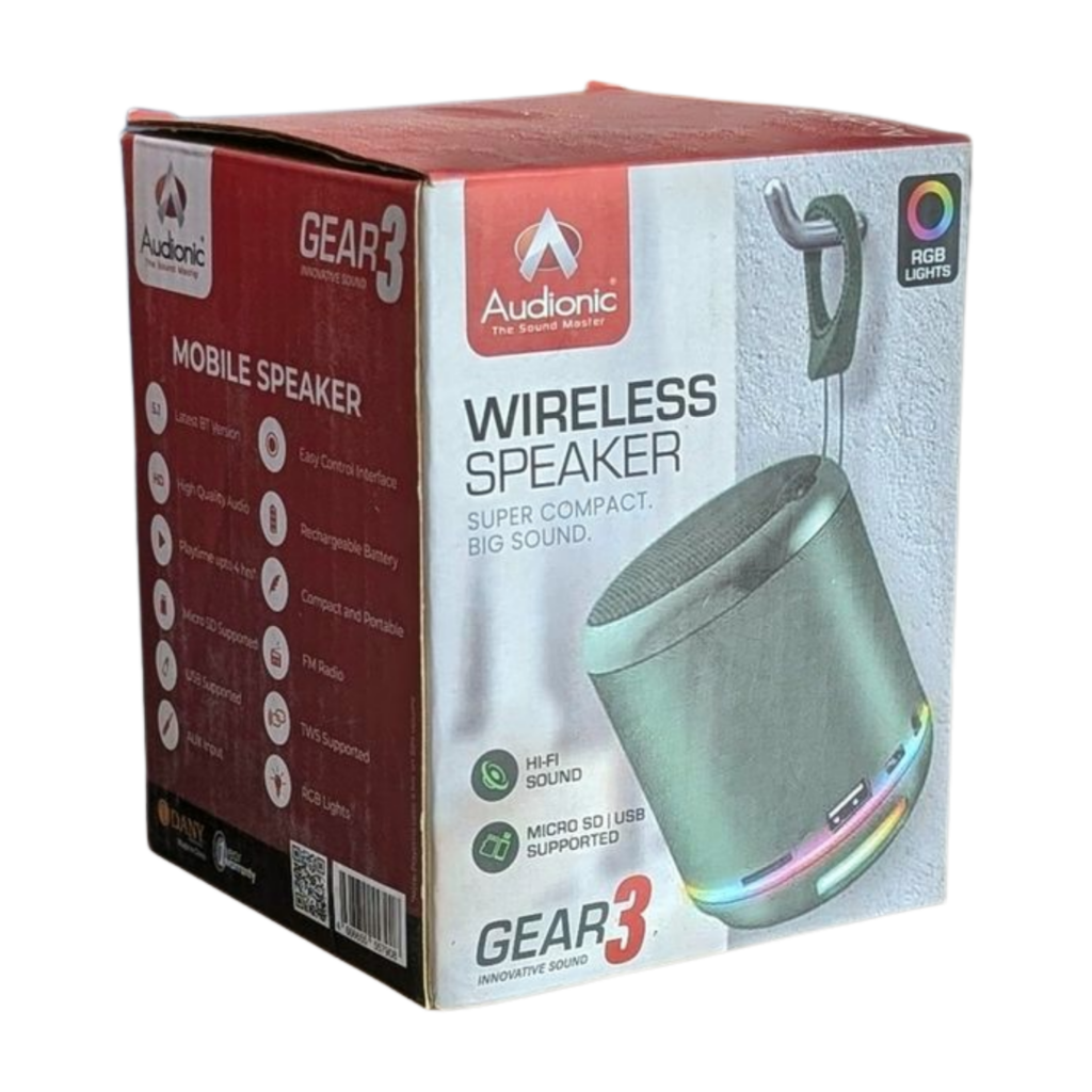 aUDIONIC Gear 3 BT SPEAKER - Cyber City